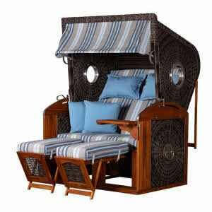 DeVries Strandkorb PURE® Sailor XL PE stone grey | Strandkorb & Meer